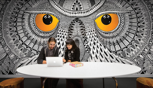 My Owl Barn: Three Stunning Owl Murals at Hootsuite