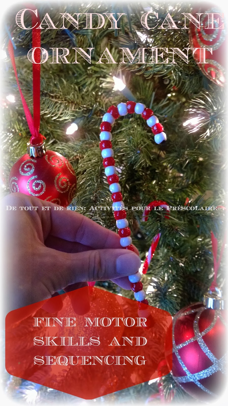 De tout et de rien: Activités pour le Préscolaire: Candy cane ornament ...