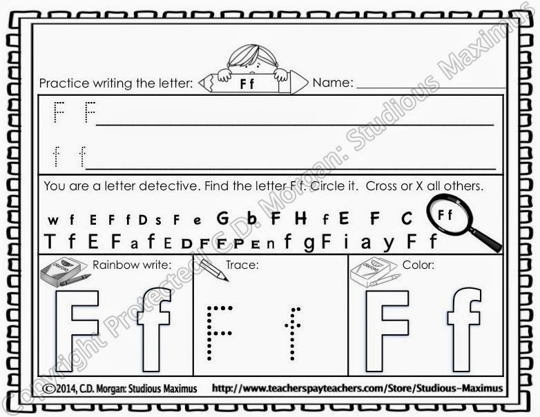Studious Maximus: Alphabet - learning letters and letter sounds!