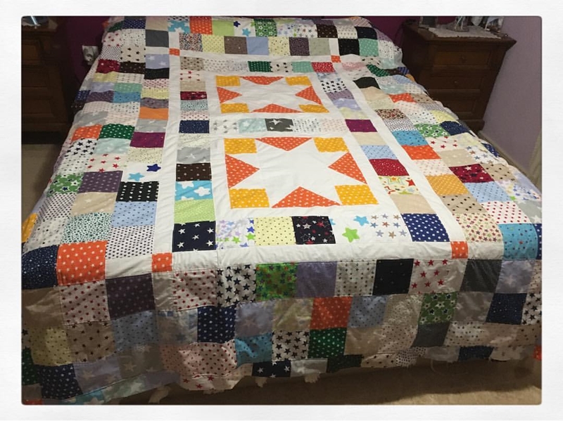 El taller de Naidú: Colcha de estrellas de patchwork