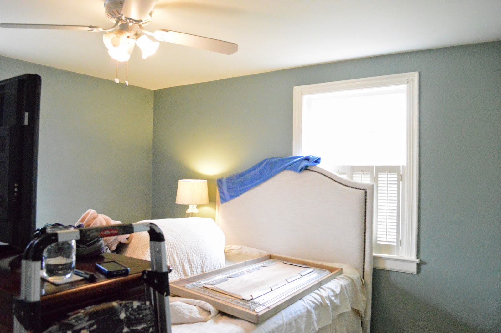 Sylvan Park Life: Painting the Master Bedroom Stratton Blue & Moving ...