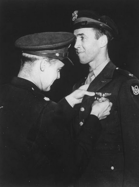 World War II Pictures In Details: Major Jimmy Stewart Receives Air Medal