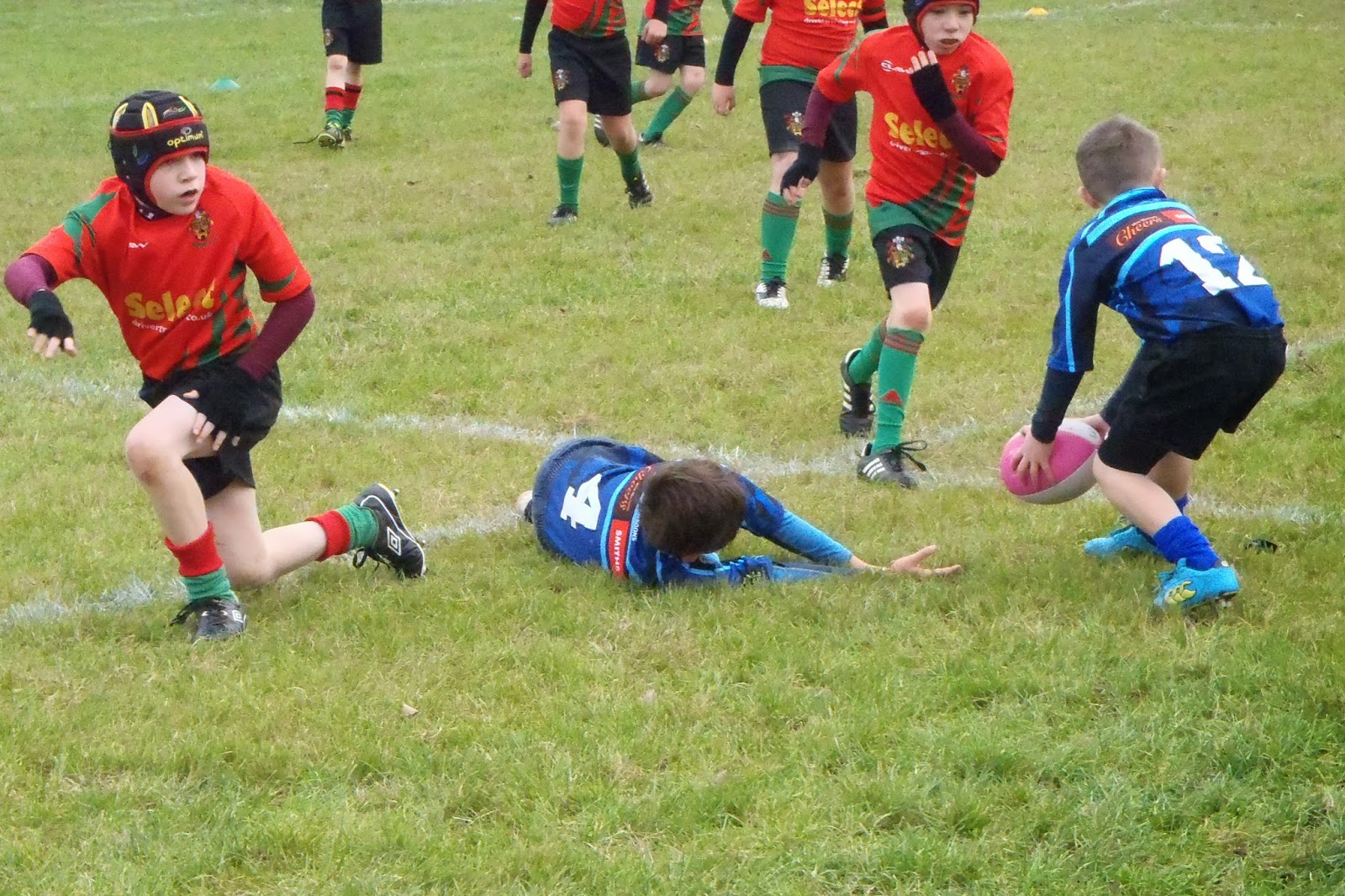 Mumbles Dragons Under 11's Rugby Team: Dunvant V Dragons. (Away). 24/11/13.