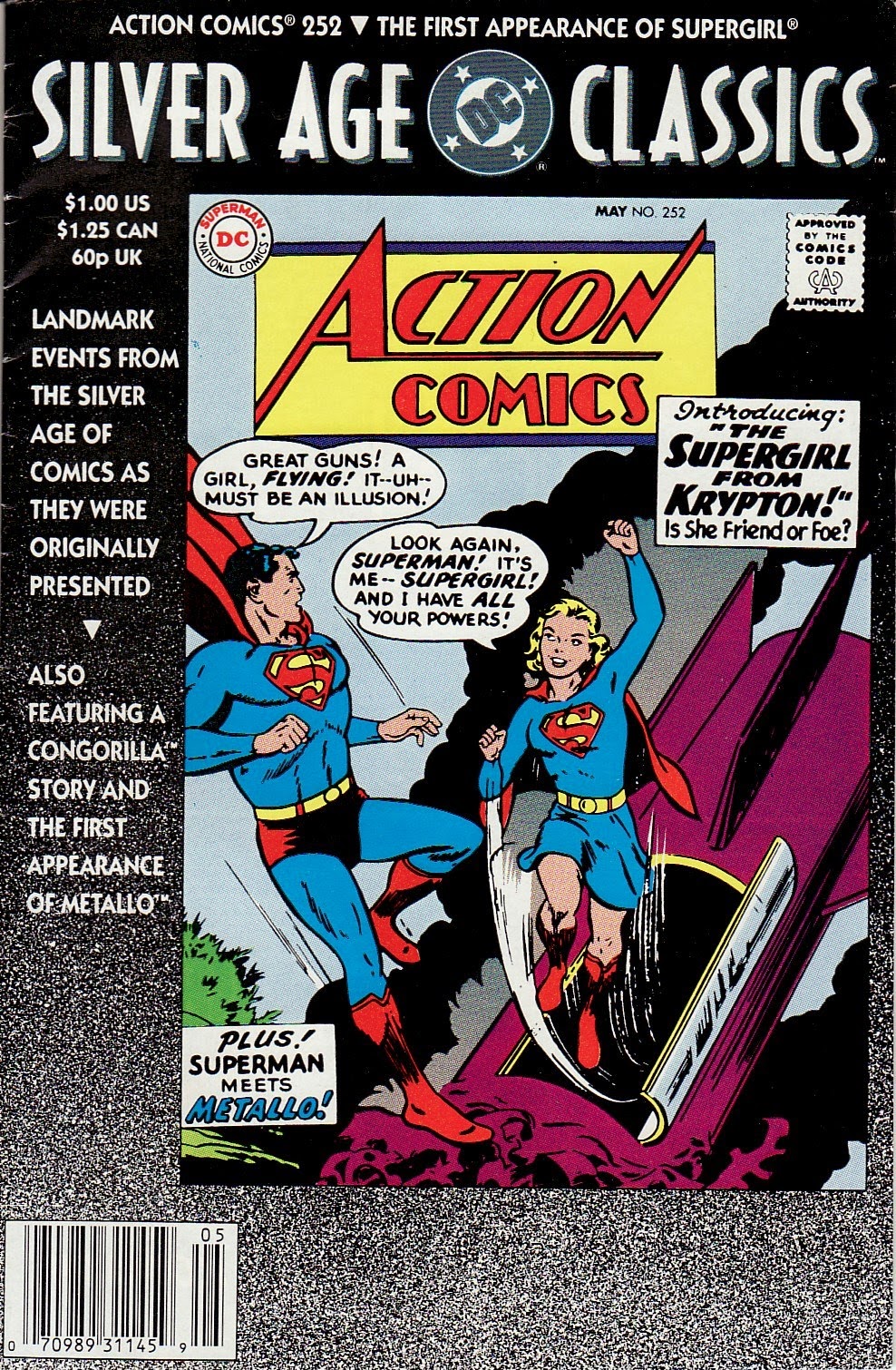 Supergirl Comic Box Commentary: DC Comics Silver Age Classics Action ...