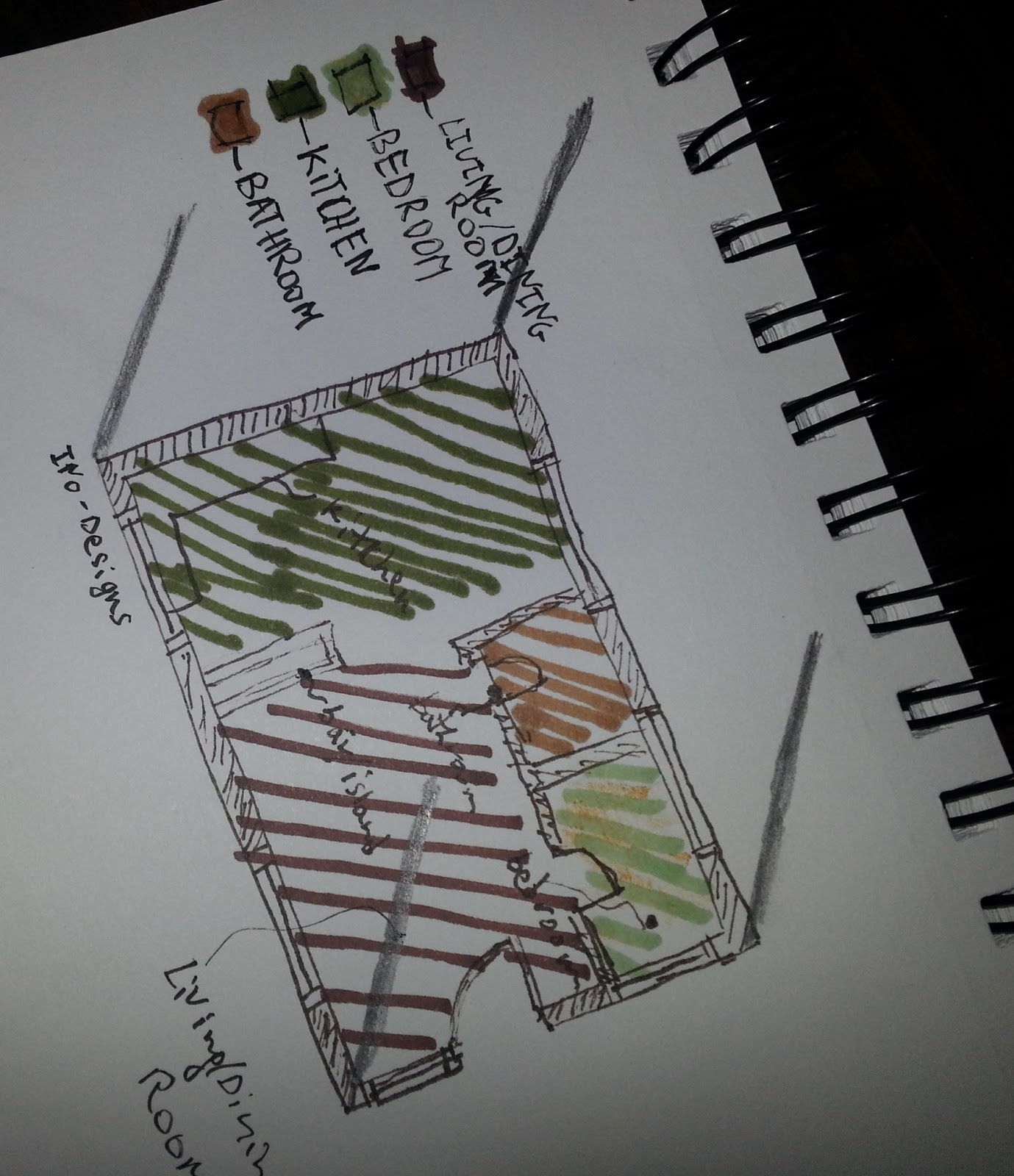 ino-designs: How to draw/sketch an axonometric floor plan with these ...