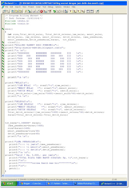 Program Billing Warnet Manual