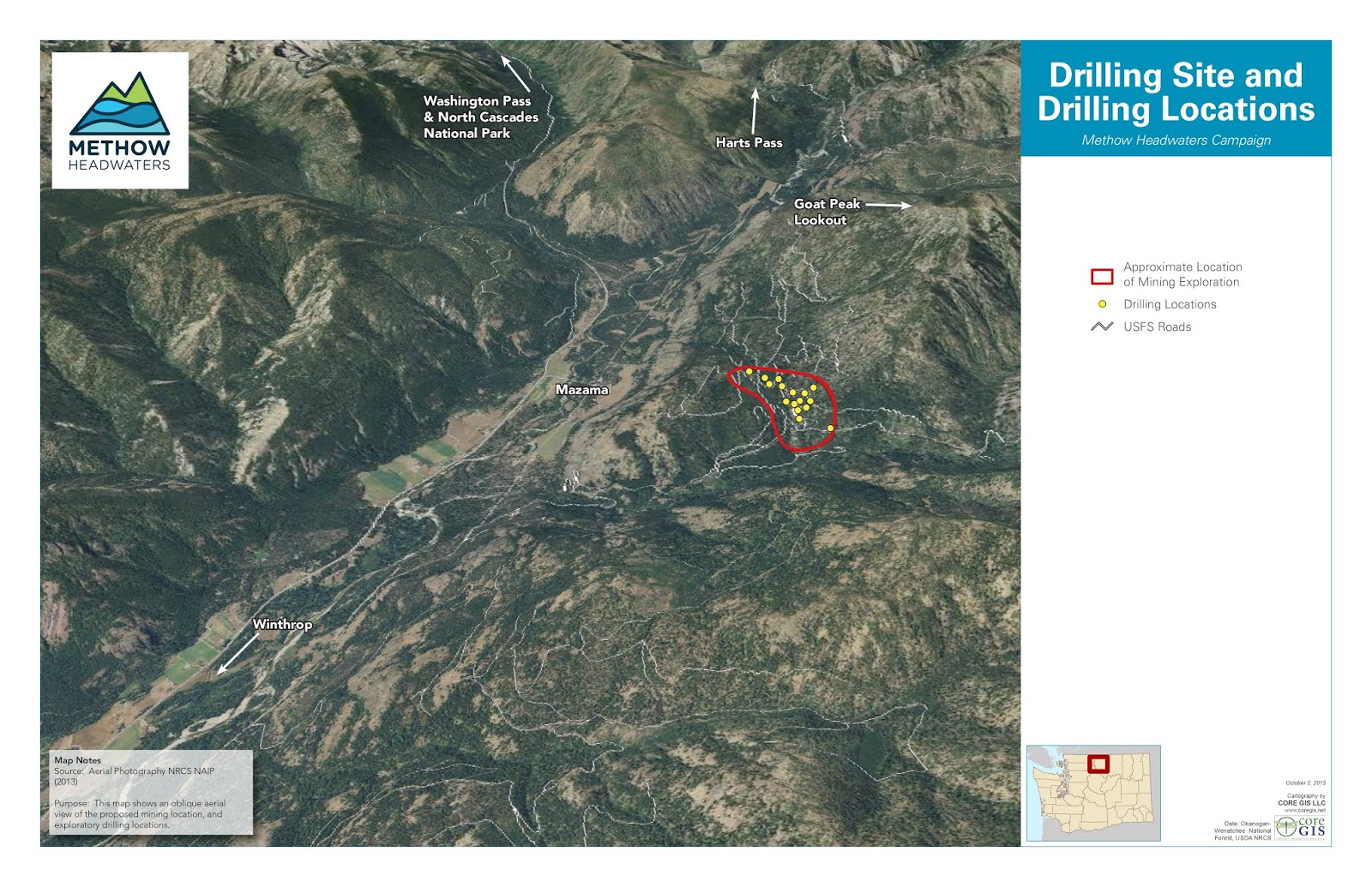 Contours--The CORE GIS Blog: Mineral Withdrawal of the Methow Headwaters