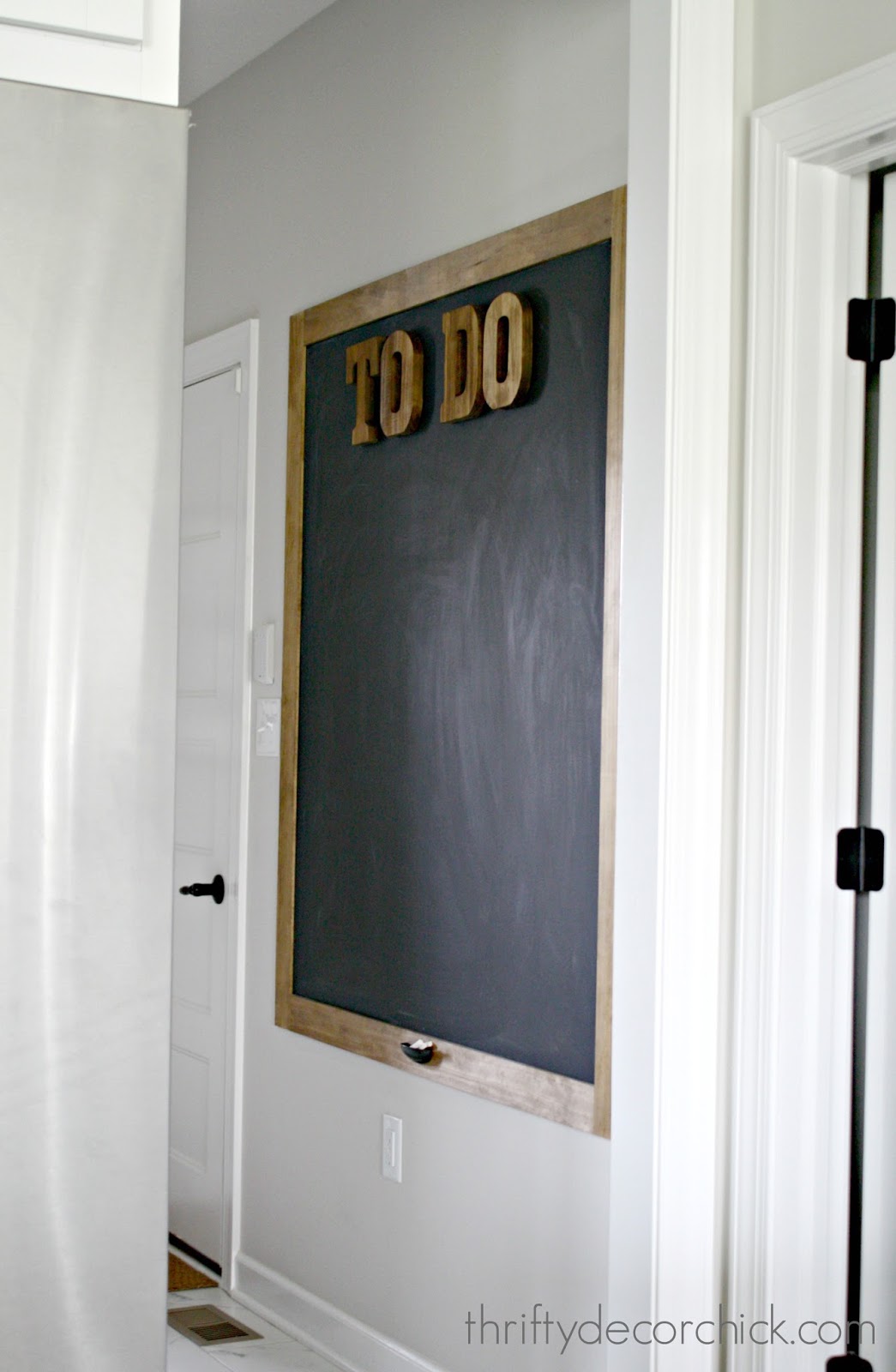 Huge DIY Chalkboard How-To on Drywall | Thrifty Decor Chick | Thrifty ...