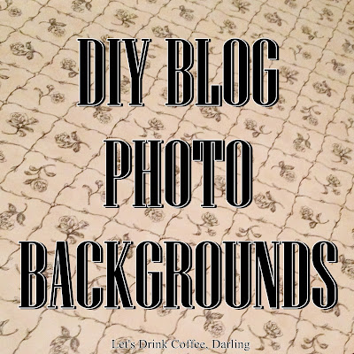 Let's Drink Coffee, Darling: DIY Photography Background & Photobook Review