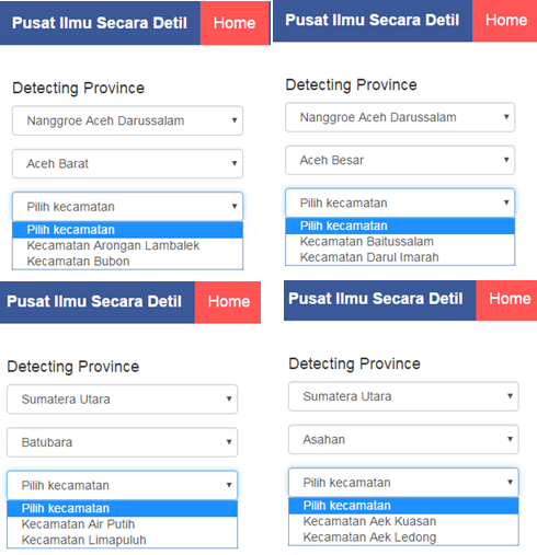Contoh Jquery Ajax Dropdown List pada PHP Contoh Jquery Ajax Dropdown List pada PHP