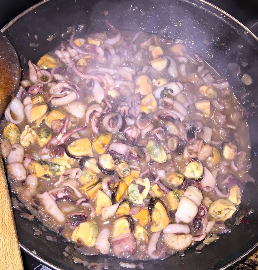 Pasta negra marinera al aroma de sidra para 'Reto de recetas sanas ...