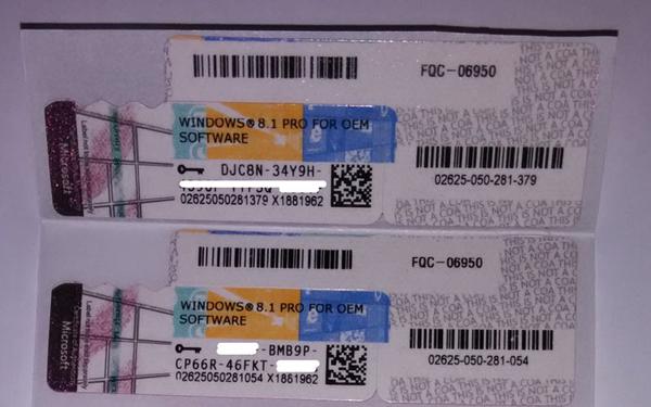 LISENSI WINDOWS MURAH: COA Windows 8.1 Pro OEM (ORI)