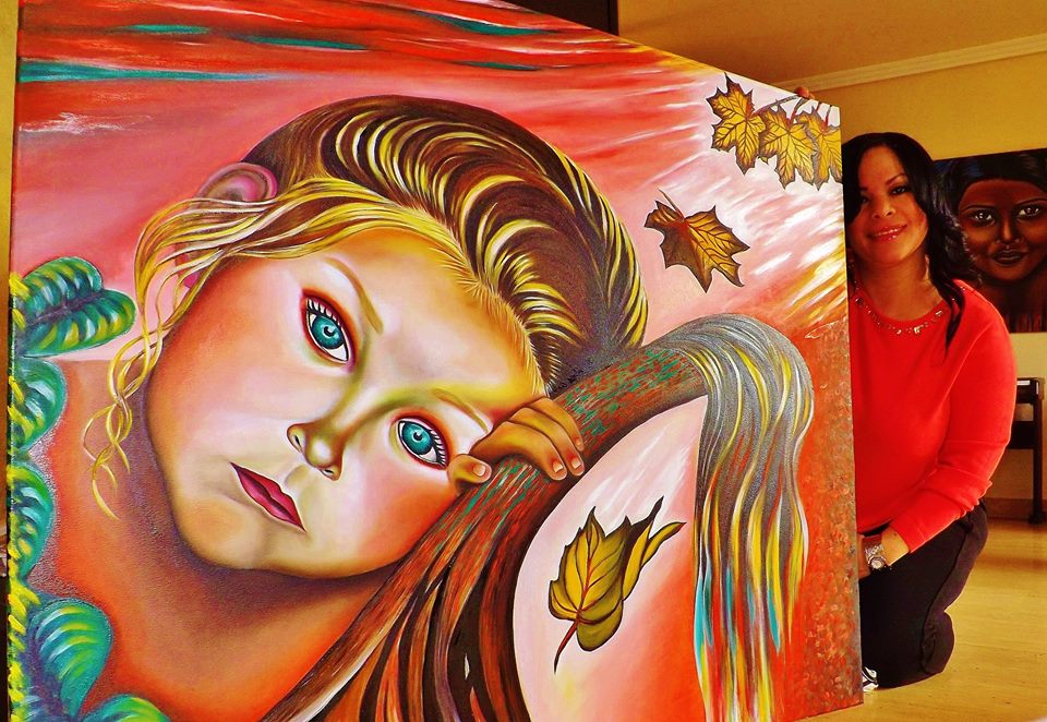 Lineth Márquez pintora panameña