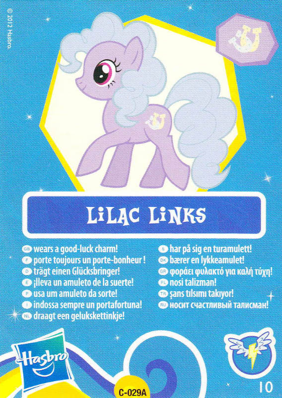 MLP Lilac Links Blind Bag Cards | MLP Merch