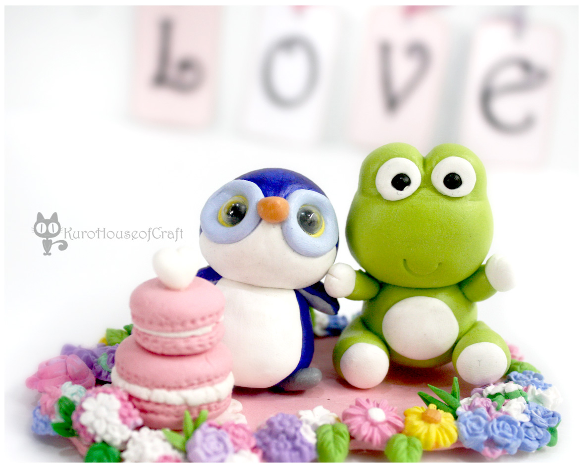 KuroHouse of Craft: Wedding Gift "Penguin and Frog Clay" by ...