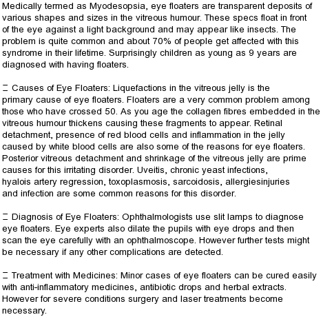 Eye Floaters Guide: Eye Floater and Exercise
