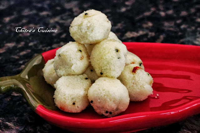 Chitra's Cuisine: Steamed Rice Balls/Upma Kozhukattai