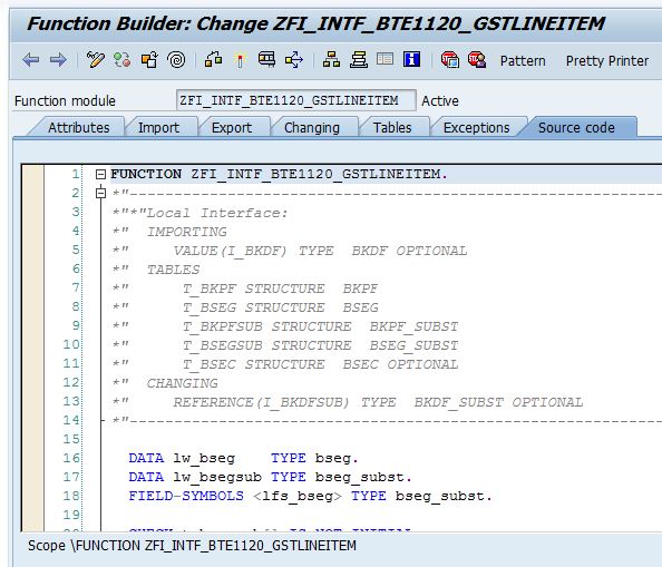 ABAP Mania: Change item text in FB60 using BTE 1120