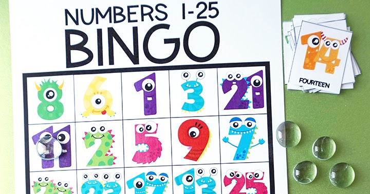 Free Printable Number Bingo | artsy-fartsy mama
