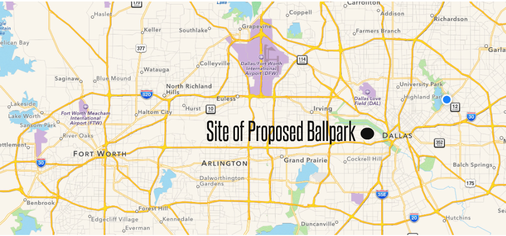 Metroplexing: One Man's Dallas Ballpark Proposal