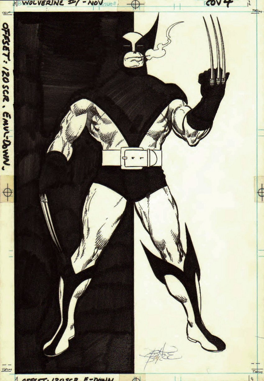 Marvel Comics of the 1980s: 1988 - Wolverine #1 back cover by John Byrne