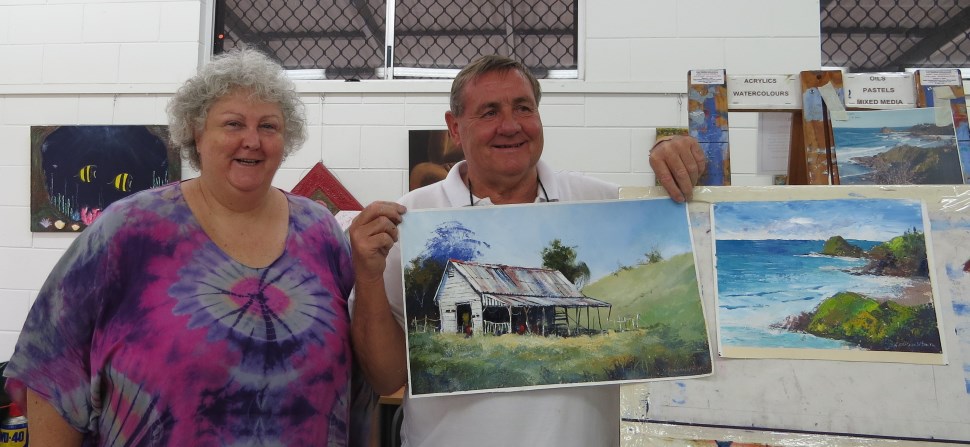 Cooktown Art: Graham W Smith Acrylic Painting Art Workshop April 2013