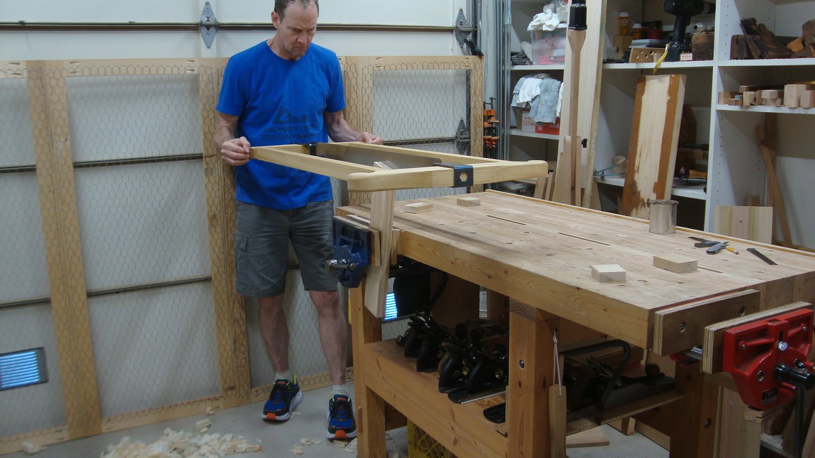 Woodworking in a Tiny Shop: The Roubo Frame Saw - Part 2