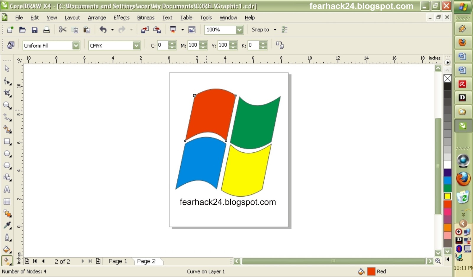 Coreldraw graphics suite x4 xp vista w.full activation : tramcomra