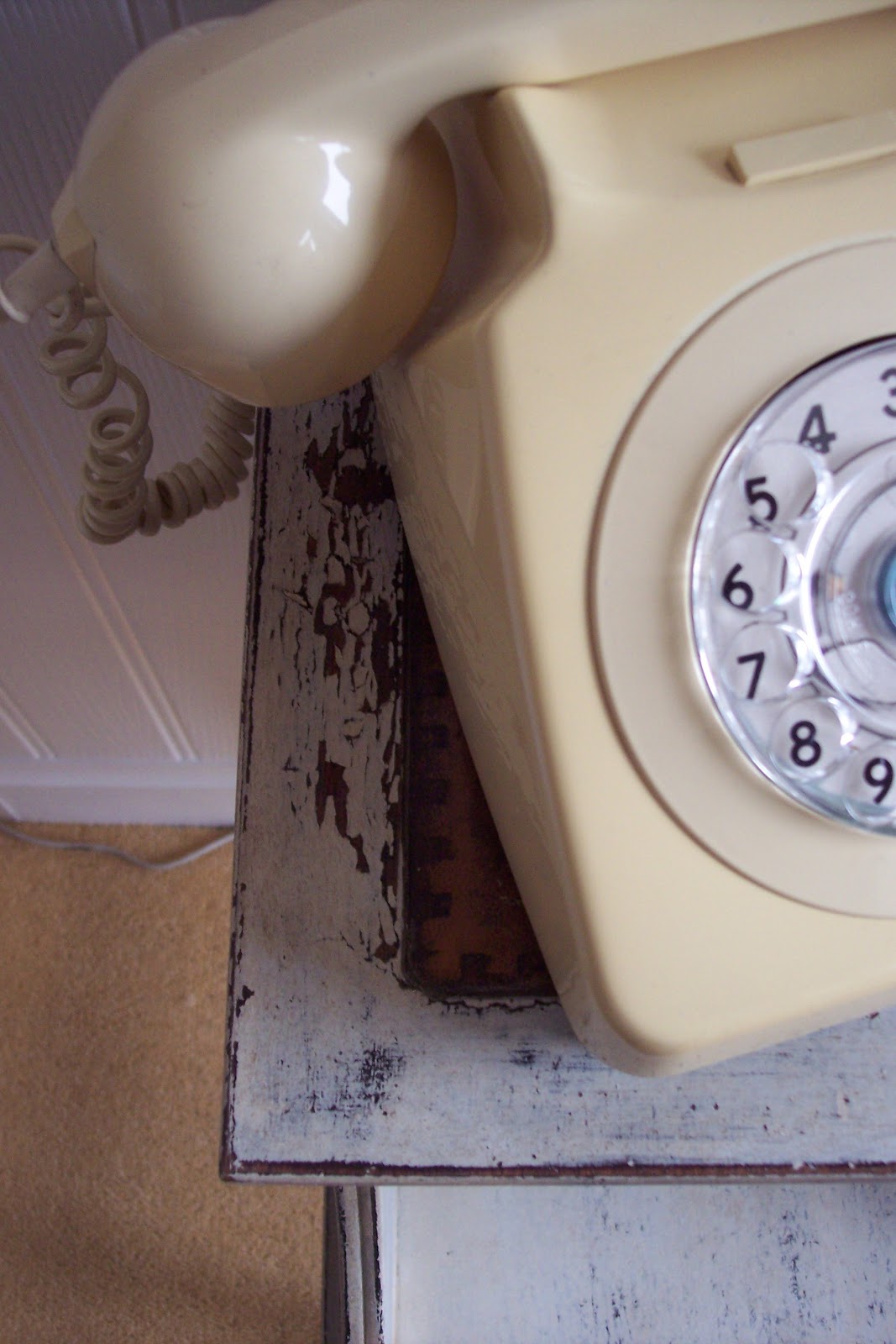 Paint and Style: Bedside/Telephone table in milk paint