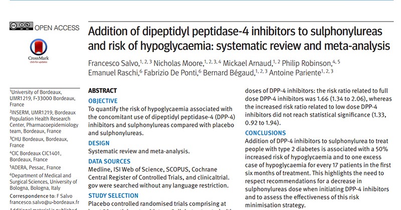 RedgedapS: Añadir los inhibidores de los DPP-4 al tratamiento con ...