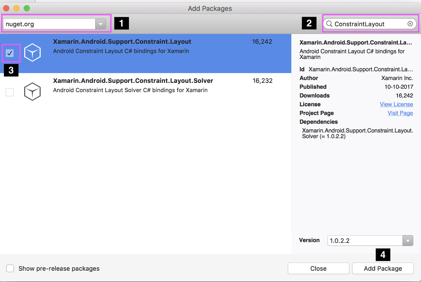 After Package Should Add To Project Like Below