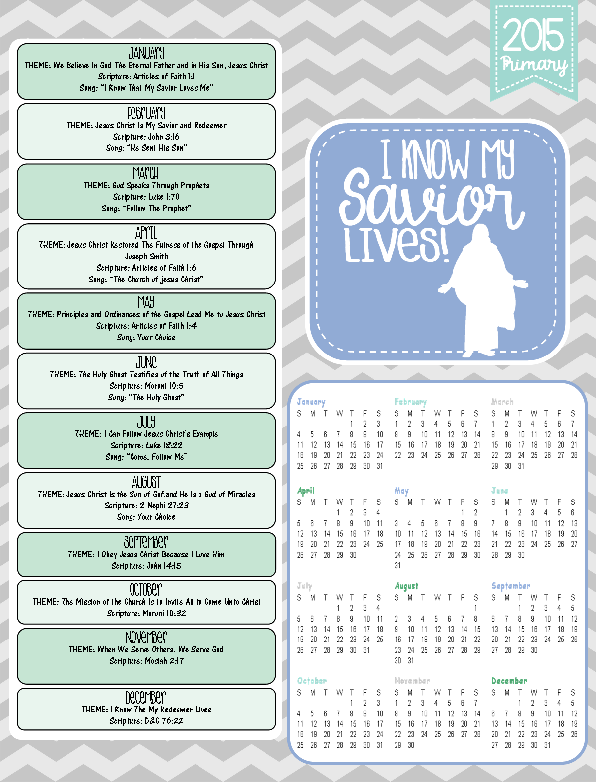 LDS Primary Binder Cover and Printables - Naturally Creative Mama