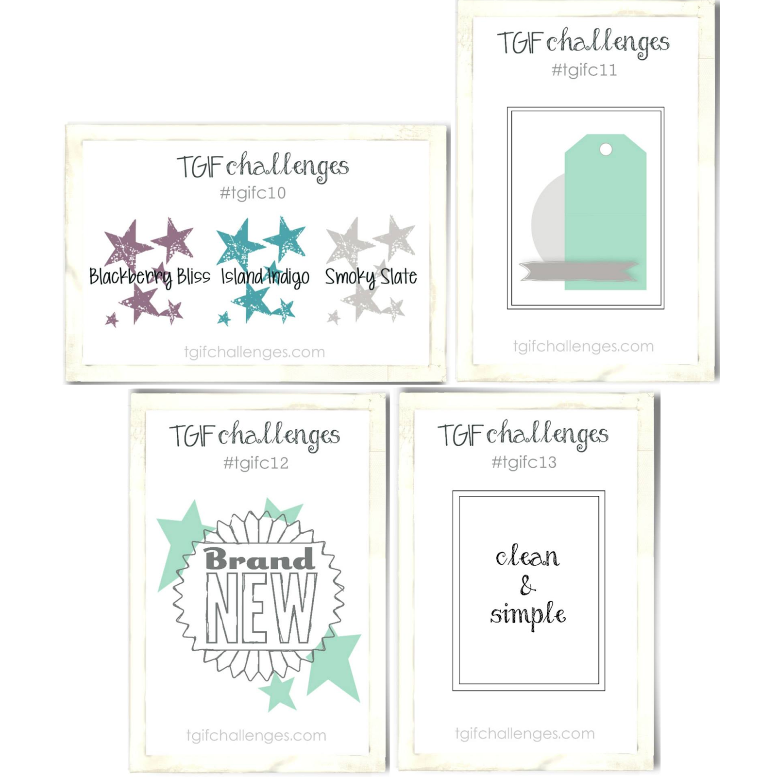 Stampin' Dolce: Amazing color combination - TGIF Challenges #TGIFC14