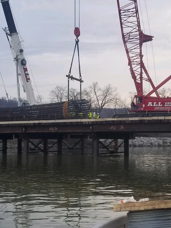 Industrial History: New Bridge over Ohio River at Wellsburg, WV, Bridge