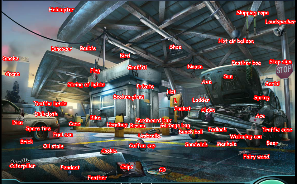 Criminal Case Crime Scenes: Case 7 Parking Lot - Criminal Case