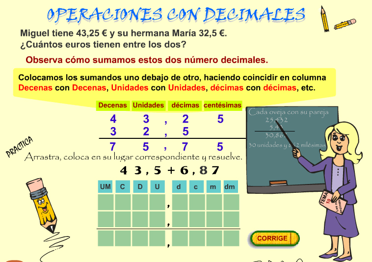 APRENDIENDO EN LA ESCUELA PÚBLICA: Operaciones con decimales.
