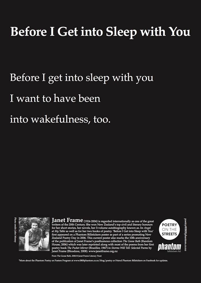 An Angel @ My Blog: A poster for Janet Frame's birthday