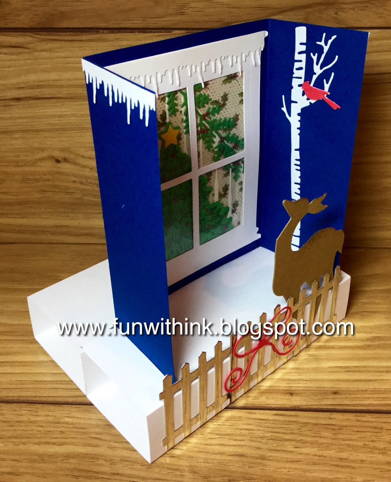Fun With Ink: Magical Christmas Window Card