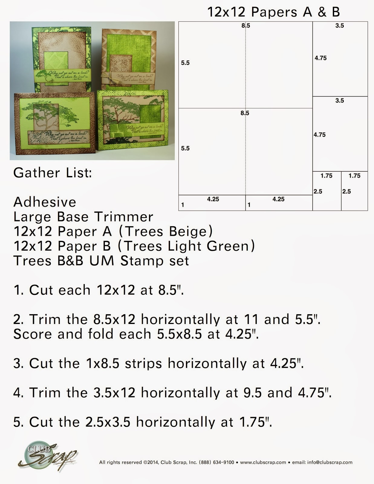 Club Scrap Creates: Free Cardmaking Sketch