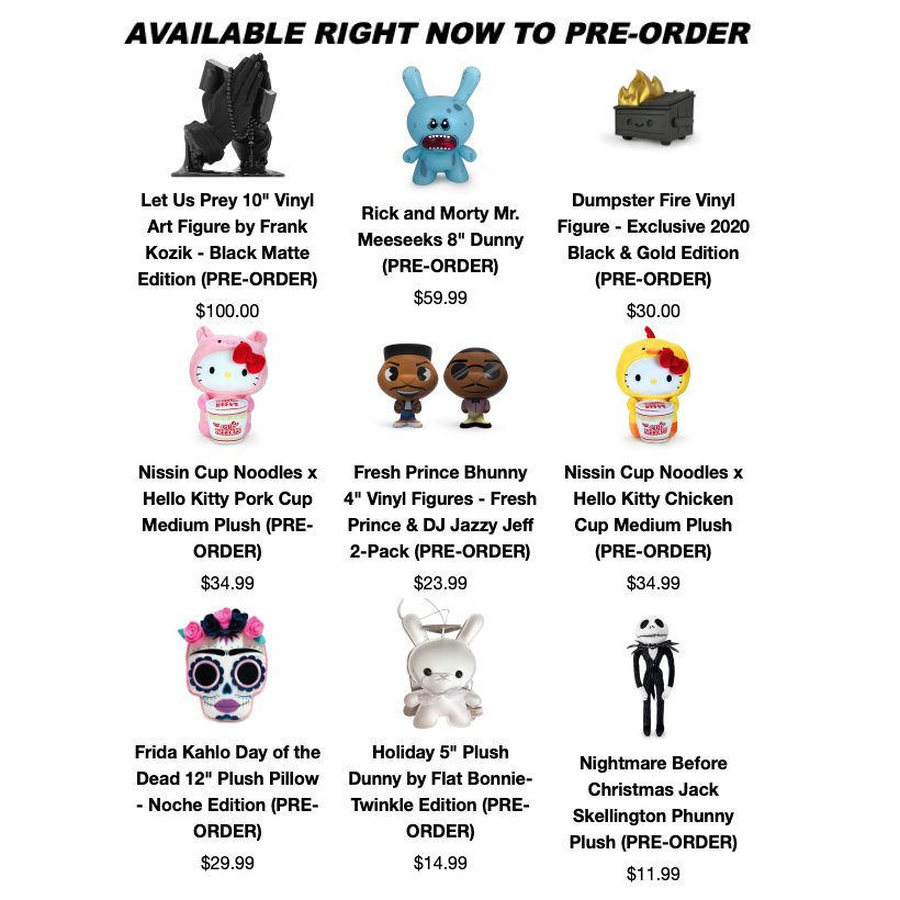 Preview & Pre-Order Kidrobot Collectibles Before the Drop