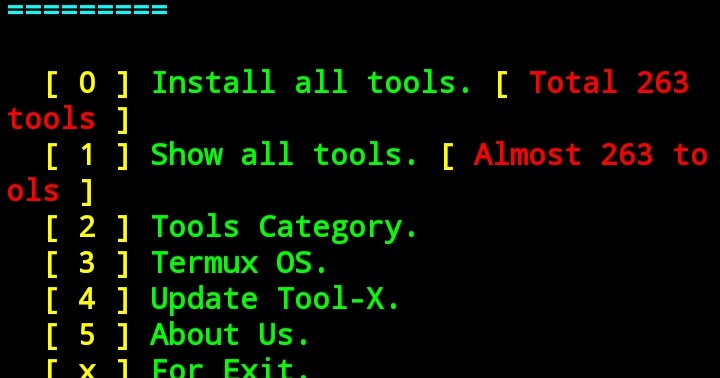 Tool-x in termux