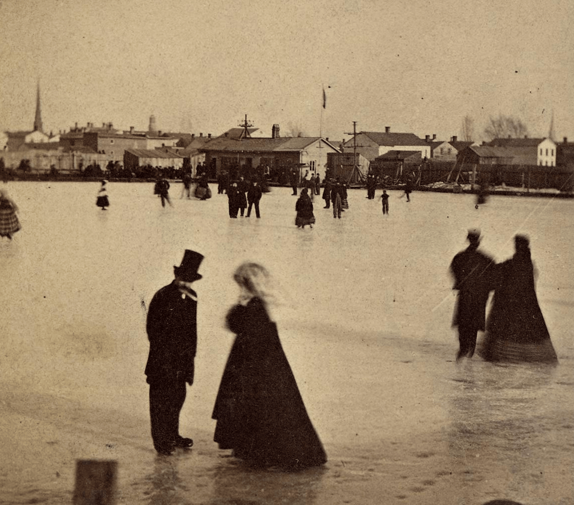 The Chubachus Library of Photographic History: View of People Skating ...