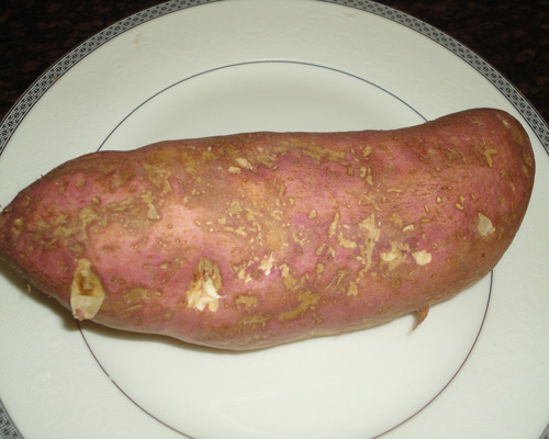 Baked spicy sweet potato - Baked genasu - Kananga recipe - Vidya's Recipes