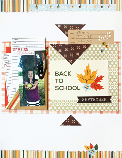 sei lifestyle: Back-to-School Fall Scrapbook Layout