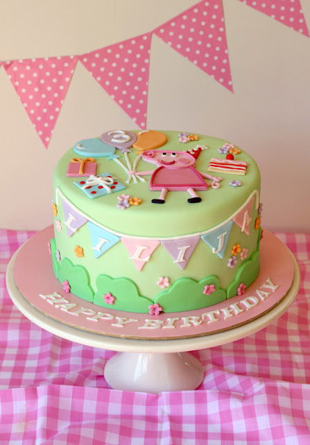 butter hearts sugar: Pastel Peppa Pig Cake butter hearts sugar: Pastel Peppa Pig Cake