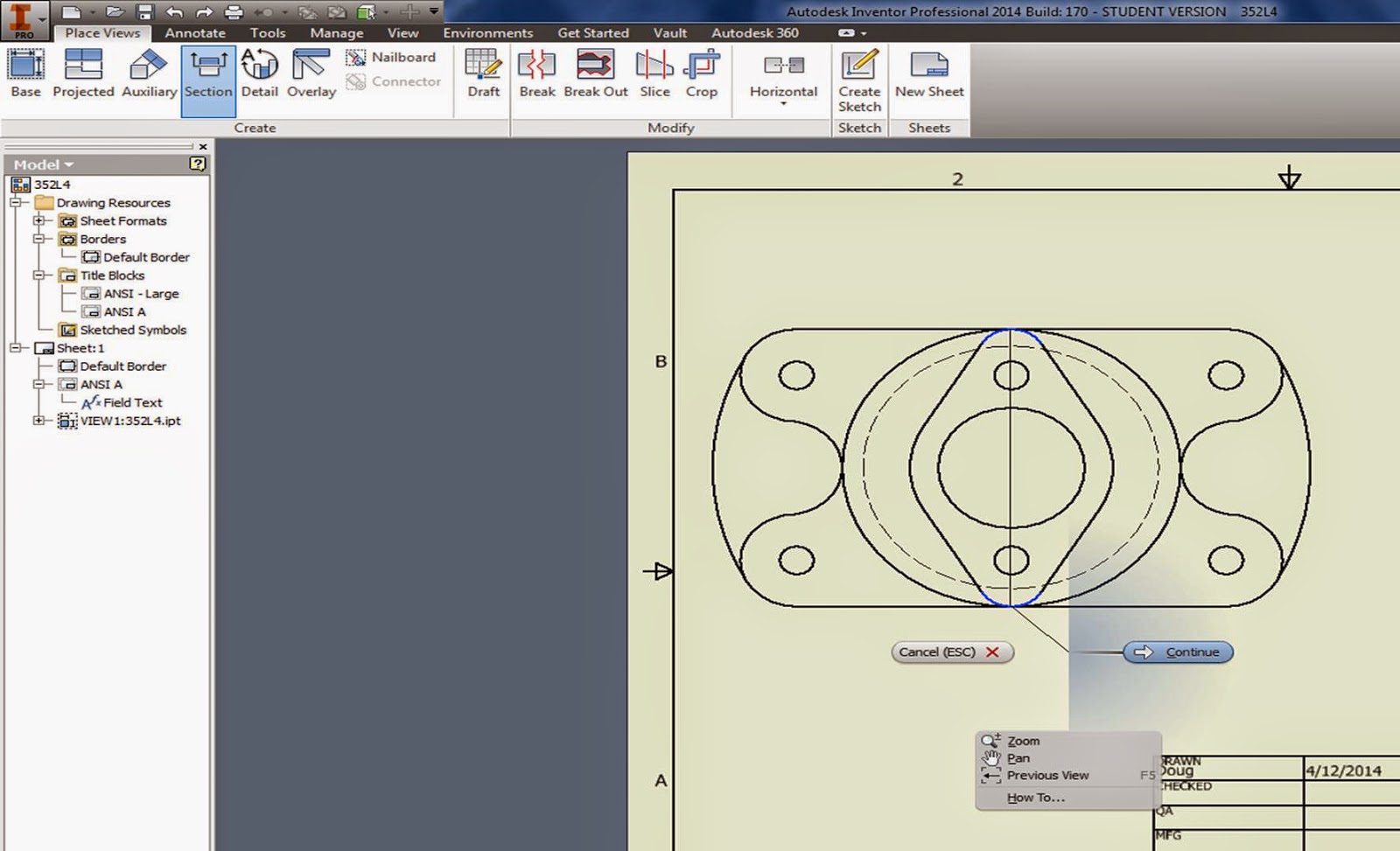 ENGR1304: Creating Layouts for printing in Inventor