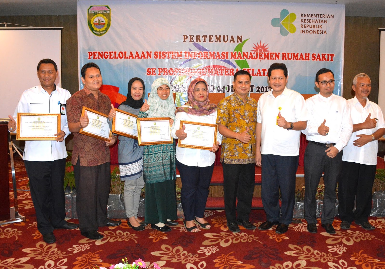 BERITA RSMH 2015-2021: RSMH MENDAPAT PENGHARGAAN DINKES PROVINSI ...