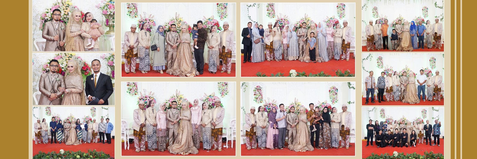 Sample Design Kolase Album Wedding / Pernikahan