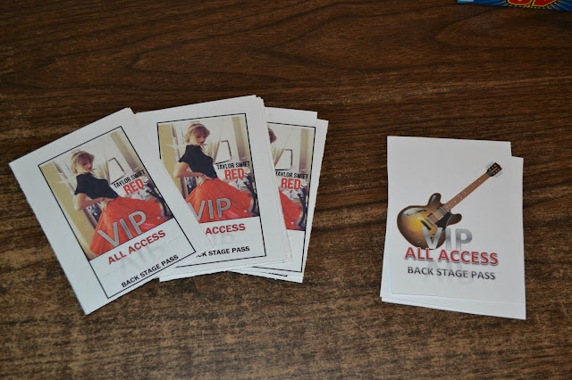 Bellapia Designs: Taylor Swift Birthday Part- Back Stage VIP Pass