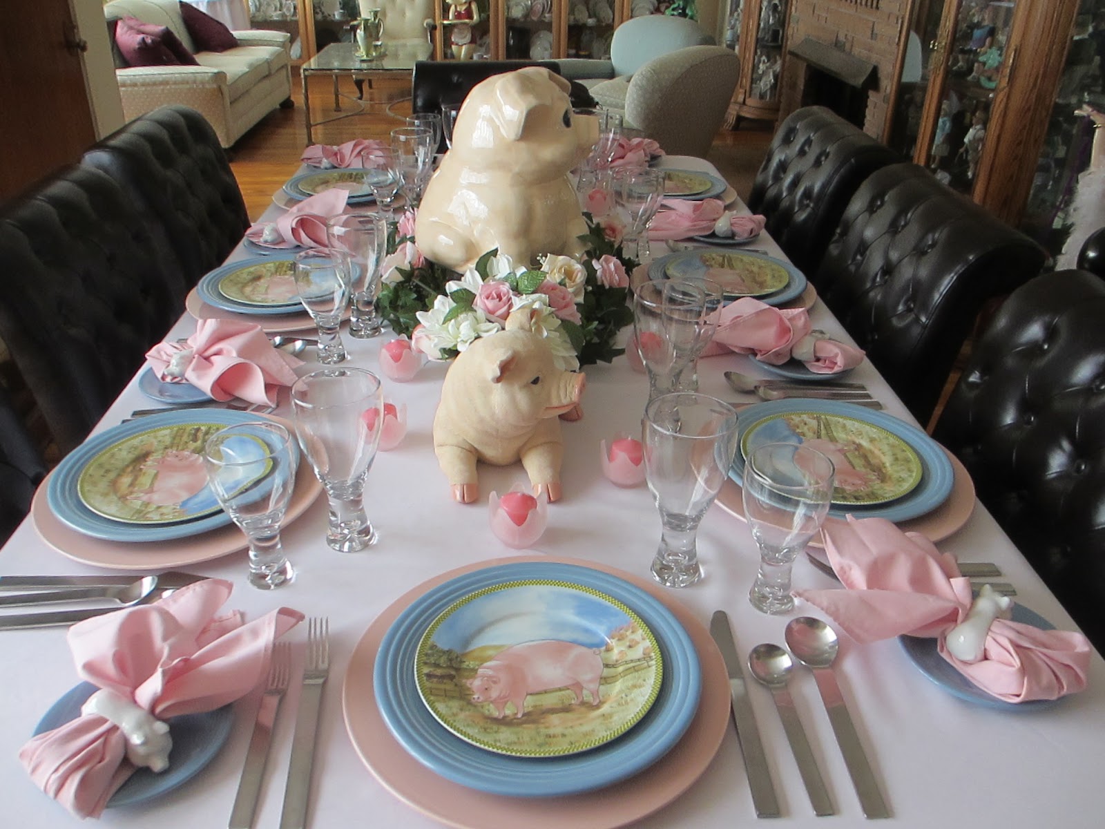 The Welcomed Guest: Celebrating National Pig Day Tablescape